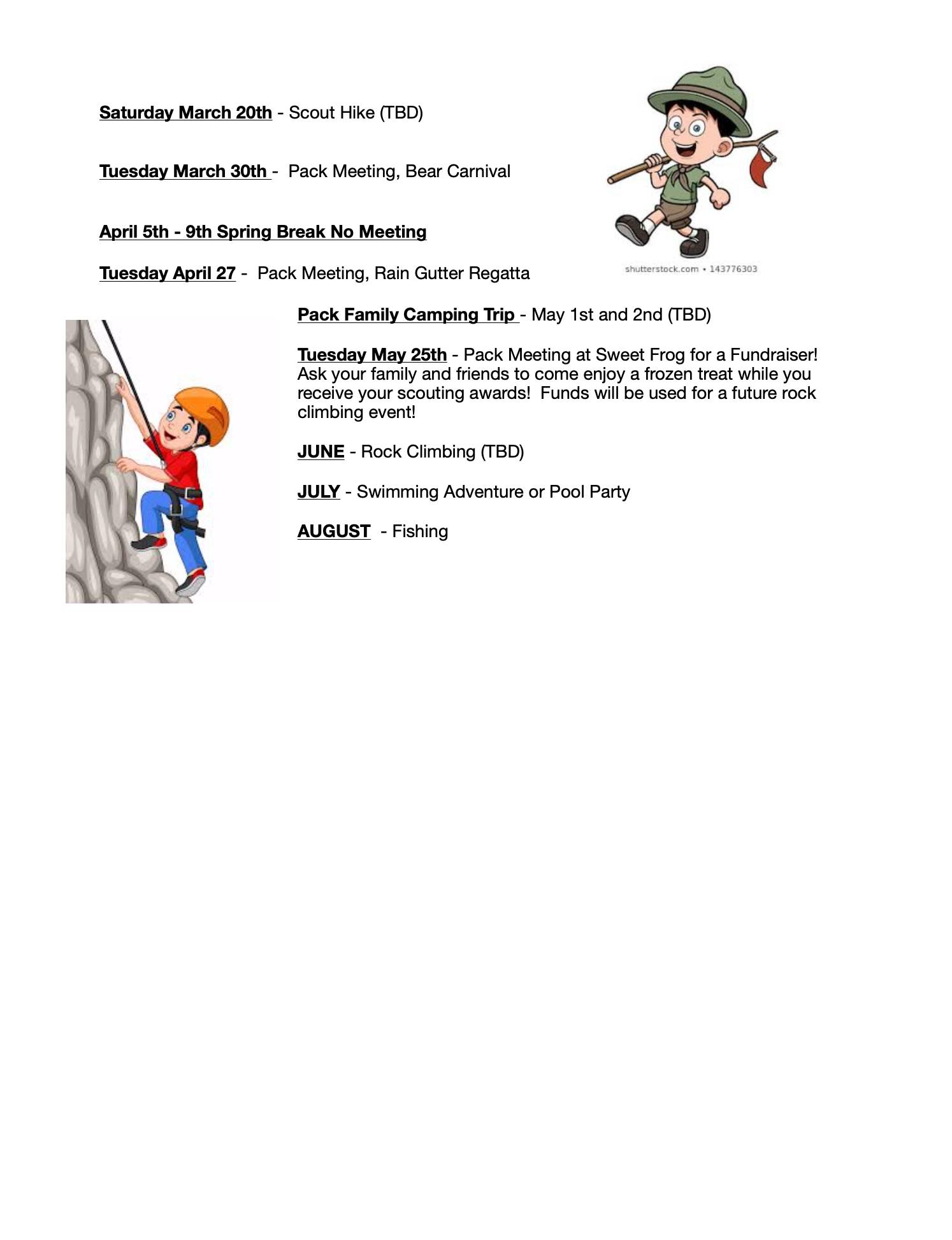 2020-2021 Pack Calendar – Cub Scout Pack 744